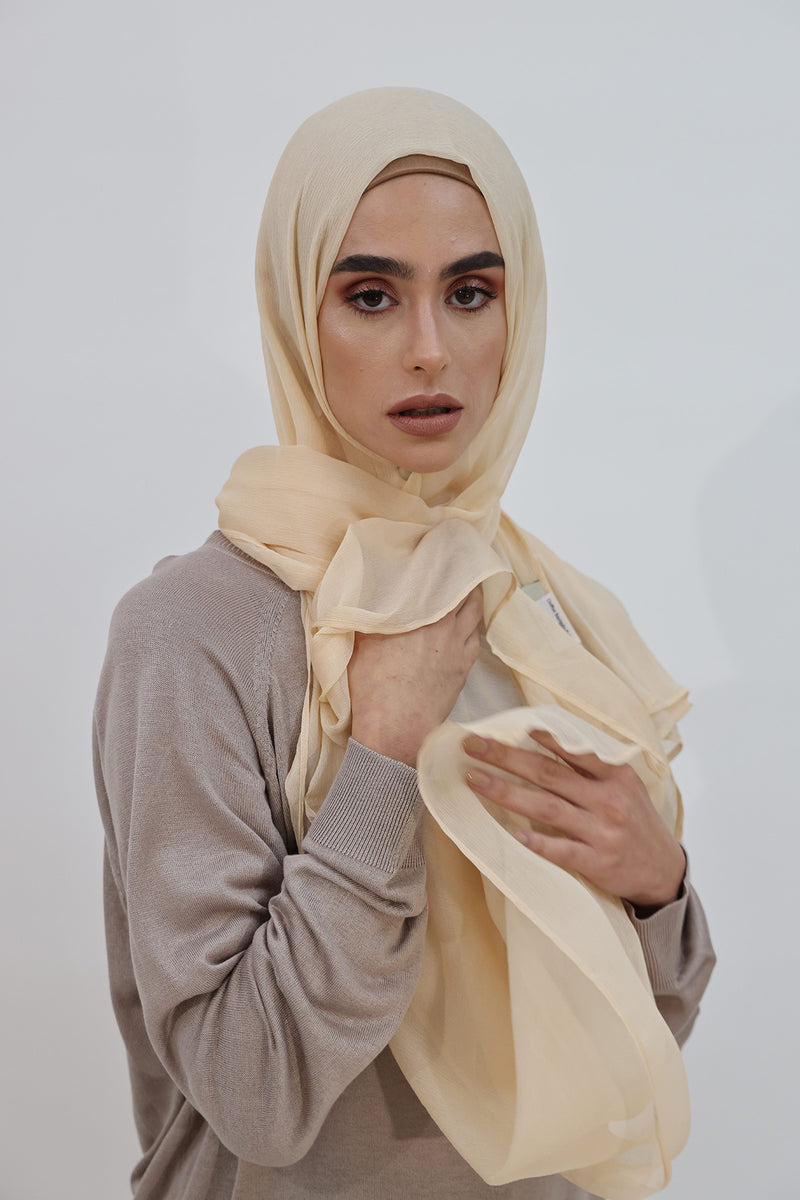 Squiggly Chiffon Solid – SHINE THE HIJAB