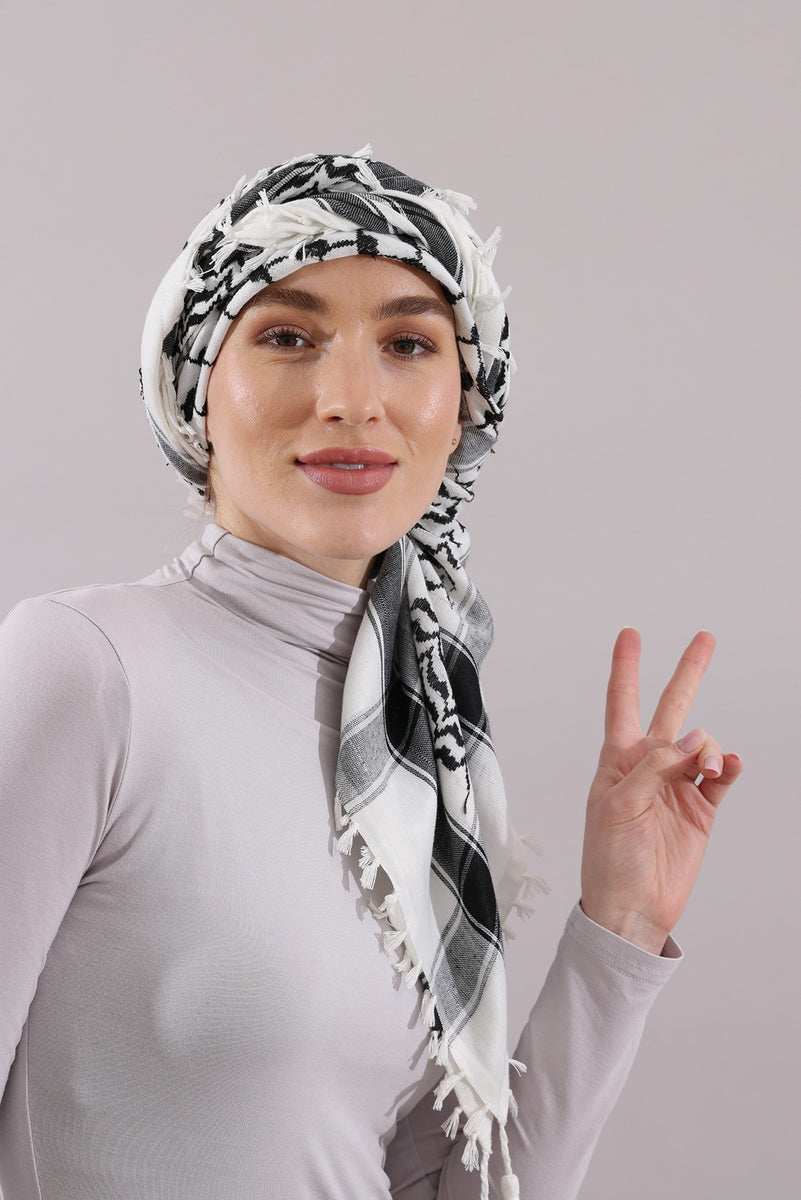 100% Bamboo Kufiya - Keffiyeh From SHINE THE HIJAB